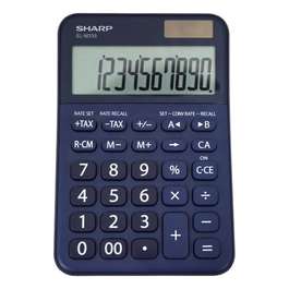 Calculator de birou 10 digit, albastru inchis, EL-M335BBL Sharp | Papetti