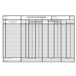 Lista de inventariere orizontala A4 | Papetti